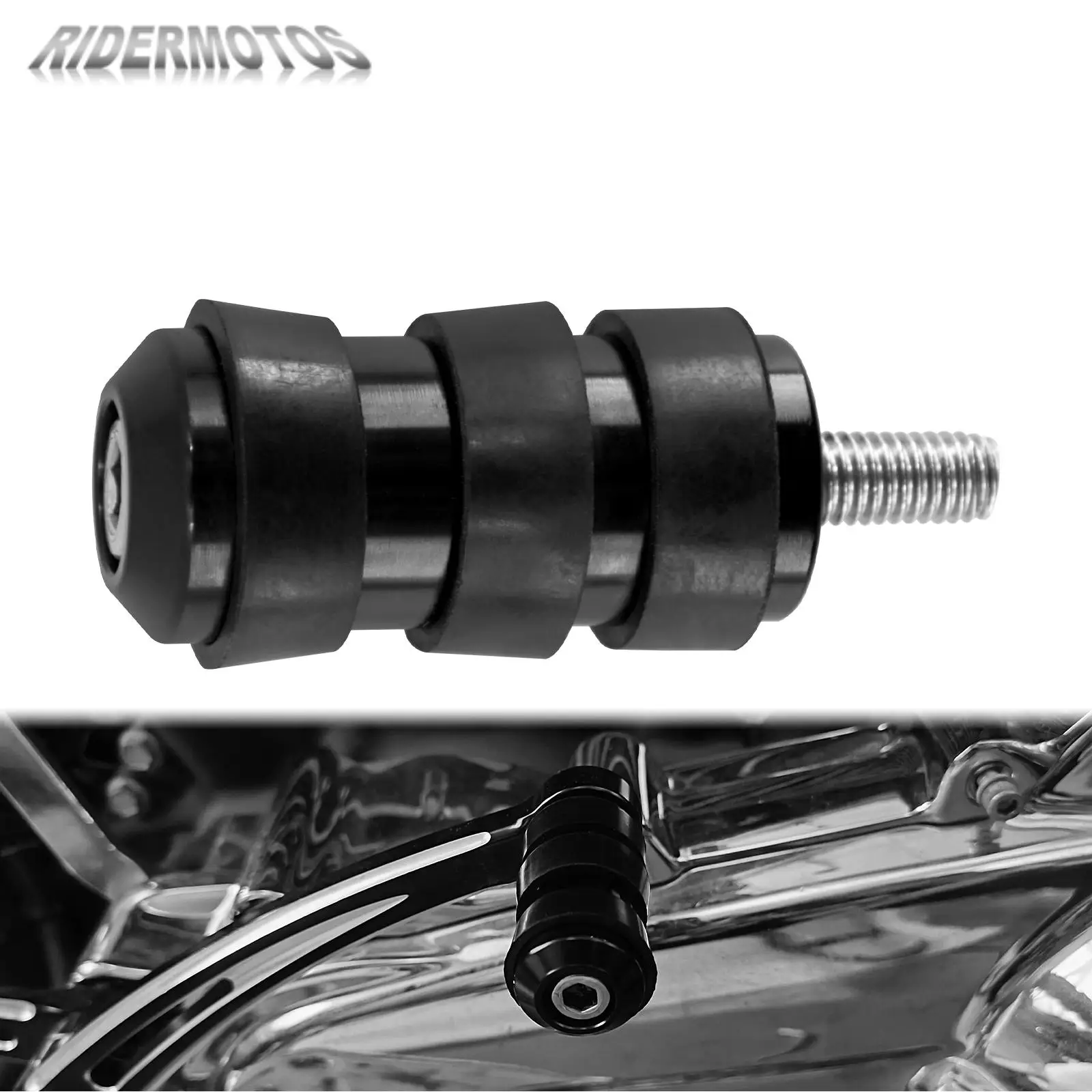 Shift-Gear-Lever-Foot-Pegs-Black-Motorcycle-Shifter-Peg-For-Harley ...