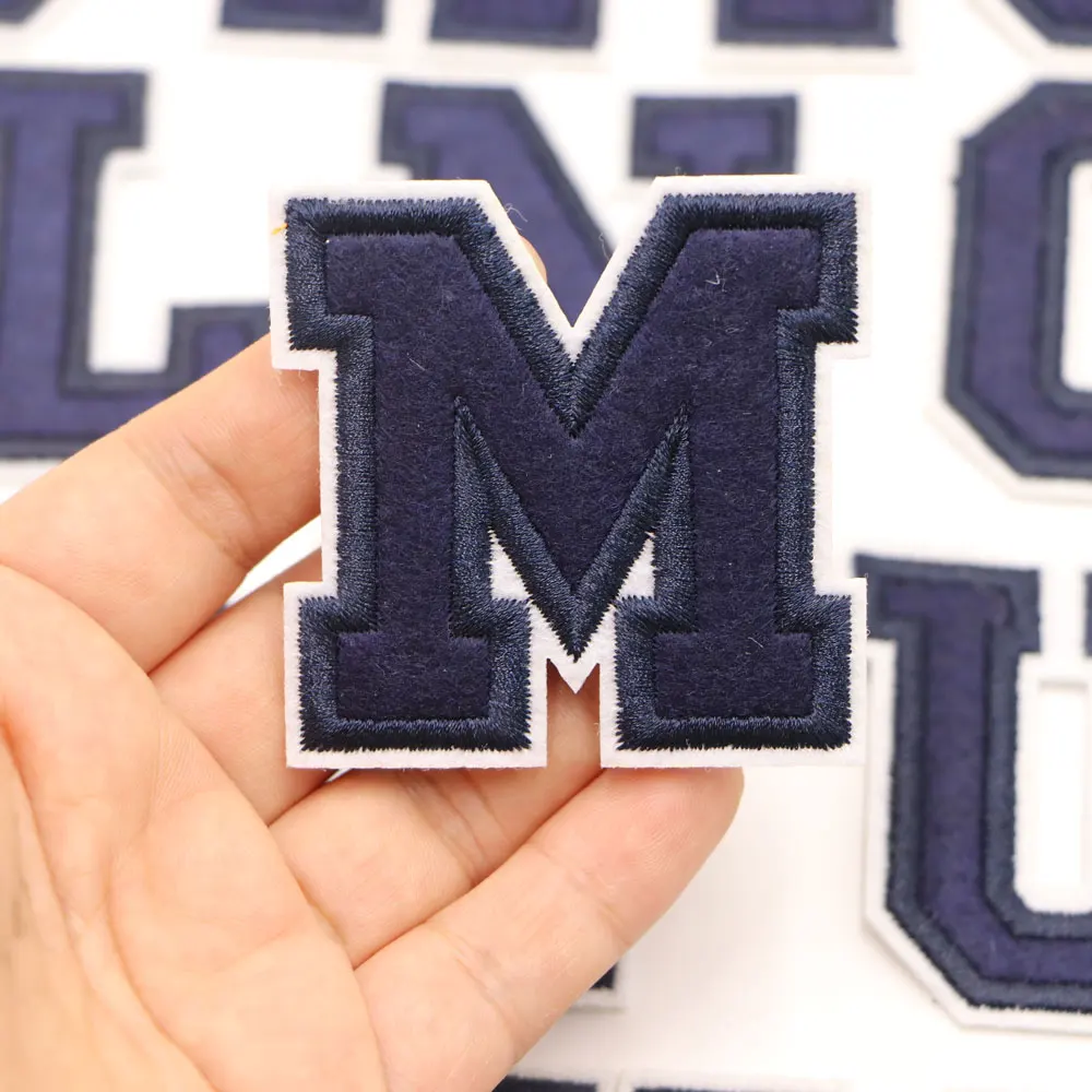 1PC-Navy-Blue-Letter-Embroidery-Patches-Iron-On-Letters-Patch-A-Z-Patch ...