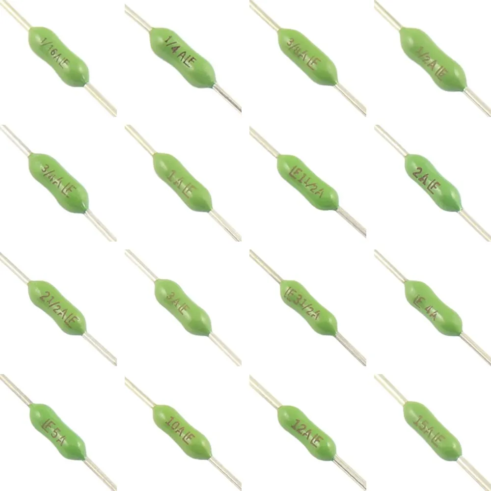 10pcs LF 251 Very Fast Acting Axial Fuse PICO 62mA 0.25A 0.375A 0.5A 0 ...