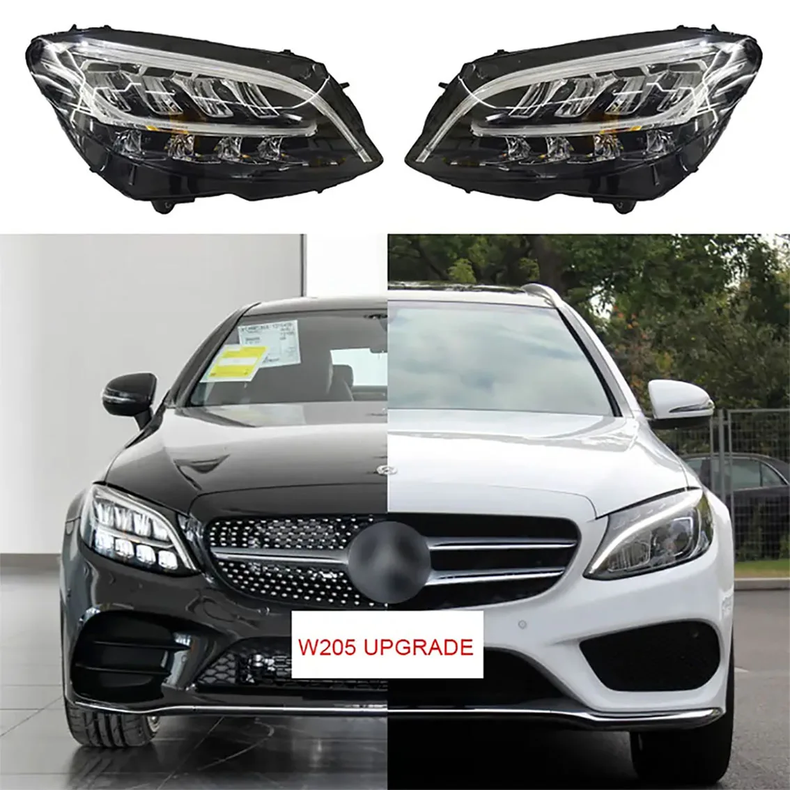 W205 headlight store