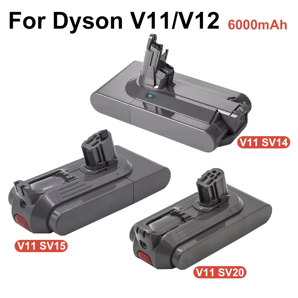 25.5V 6000mAh Battery For Dyson V12 slim Detect Slim Cordless V11 ...