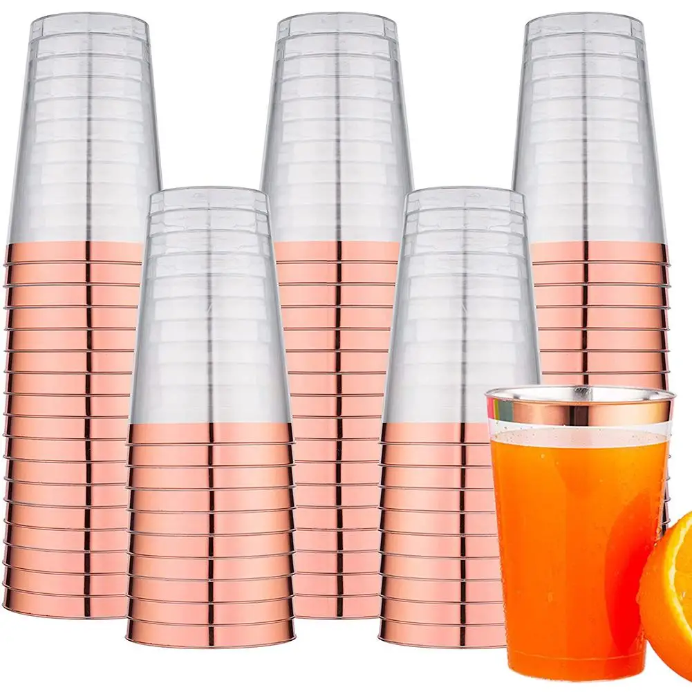 25pcs-10oz-Rimmed-Plastic-Cups-Disposable-Party-Cups-Perfect-For-Beer ...