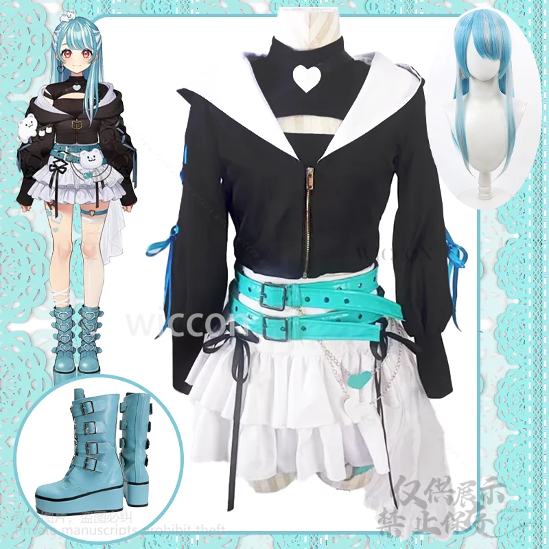 Shiranami Ramune Cosplay Costume Anime Hololive Youtuber Vtuber Water ...