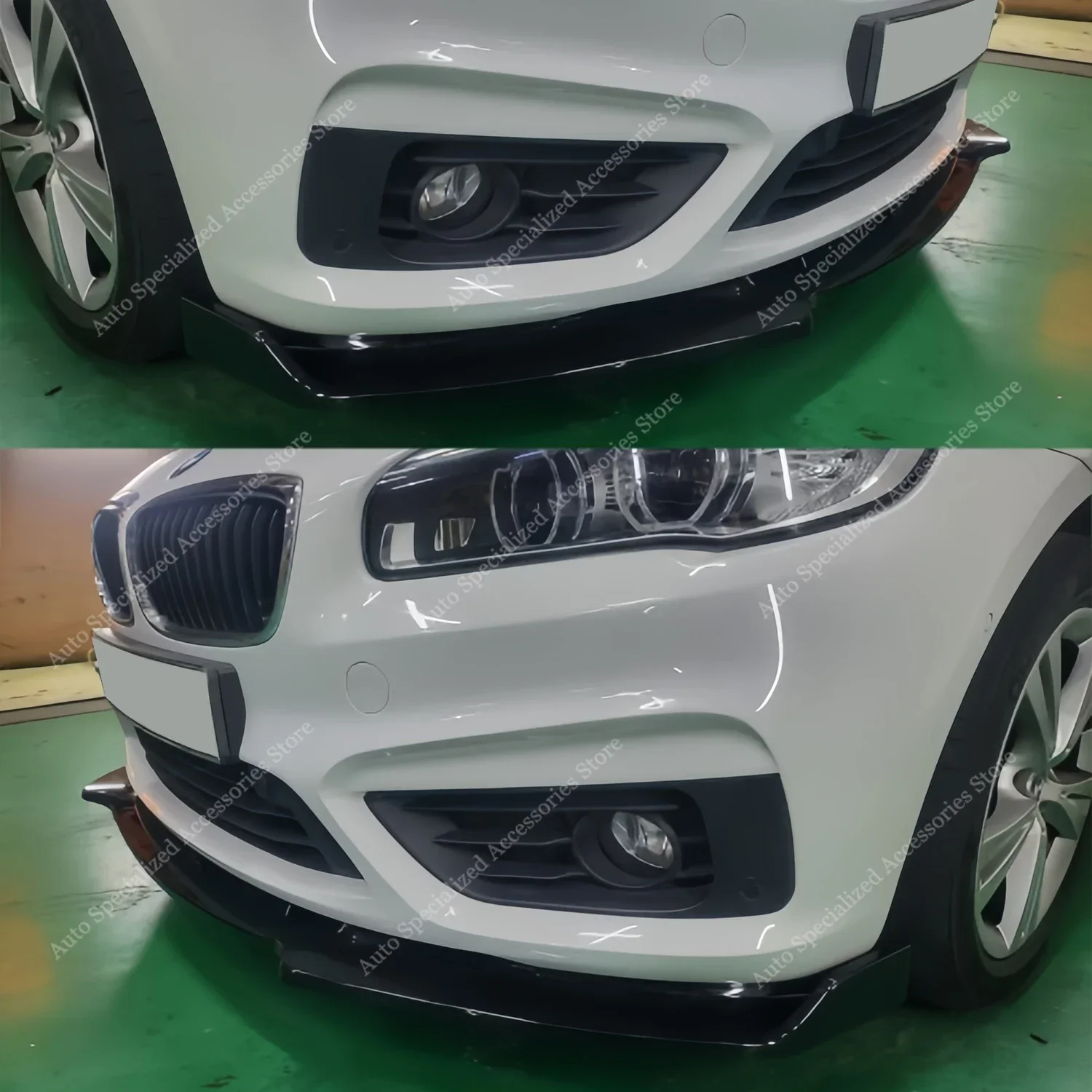 For-BMW-F45-F46-Car-Front-Bumper-Lip-Spoiler-Splitter-Diffuser-2-Series ...