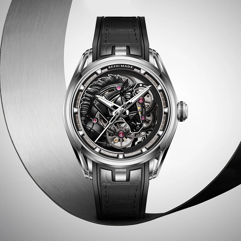 BEXEI-9220-Excellent-horse-theme-Automatic-movement-mechanical-men-s ...
