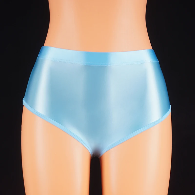 Satin-gl-nzende-Frauen-gl-nzenden-Glitzer-glatt-sexy-Leggings-Unterw-sche-Femme-enge-Shorts ...