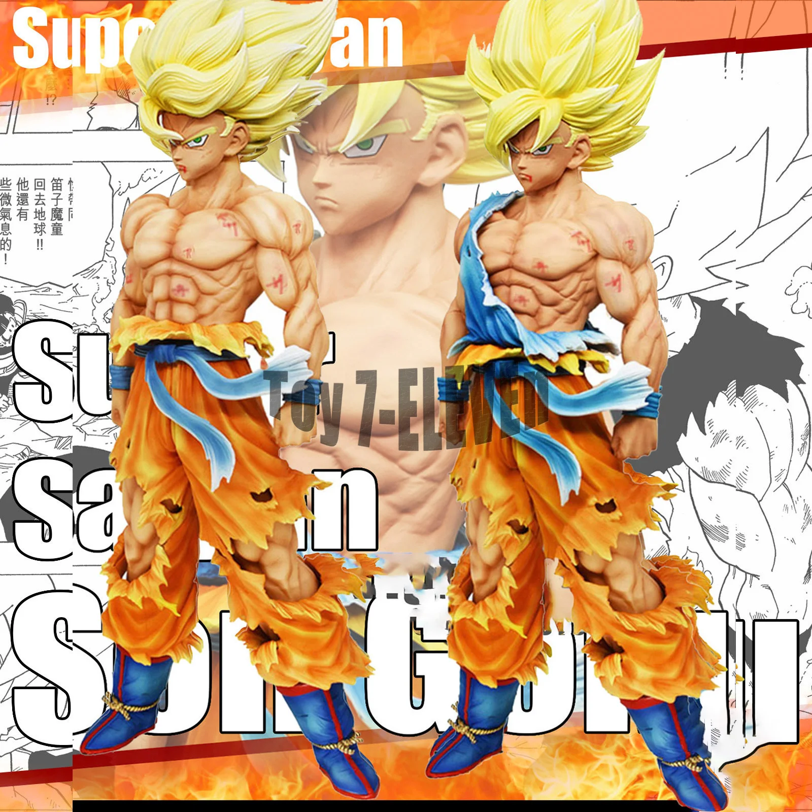 Anime-Dragon-Ball-Z-Son-Goku-Namek-Figure-Super-Saiyan-Goku-Statue-30CM ...