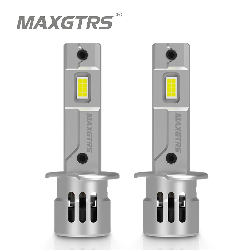 2Pcs Canbus H1 LED Headlight with Fan 55W 20000LM 16-CSP CHIP Car Bulb ...