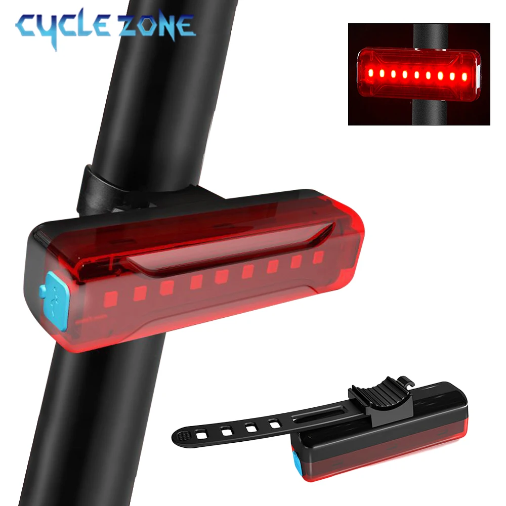 350-Lumens-Bike-Rear-Light-9-LED-USB-Rechargeable-Bicycle-Tail-lights-5 ...