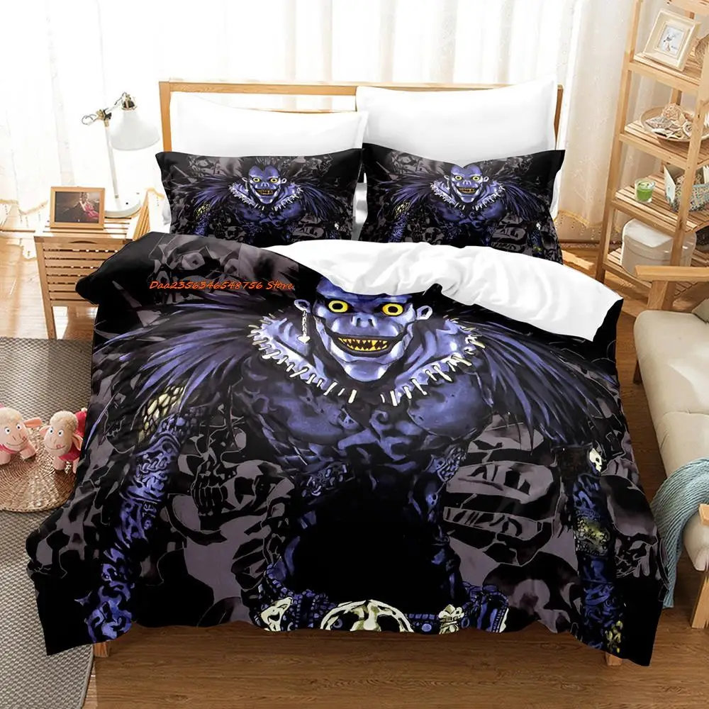 2023-Death-Note-Bedding-Set-Single-Twin-Full-Queen-King-Size-Bed-Set ...