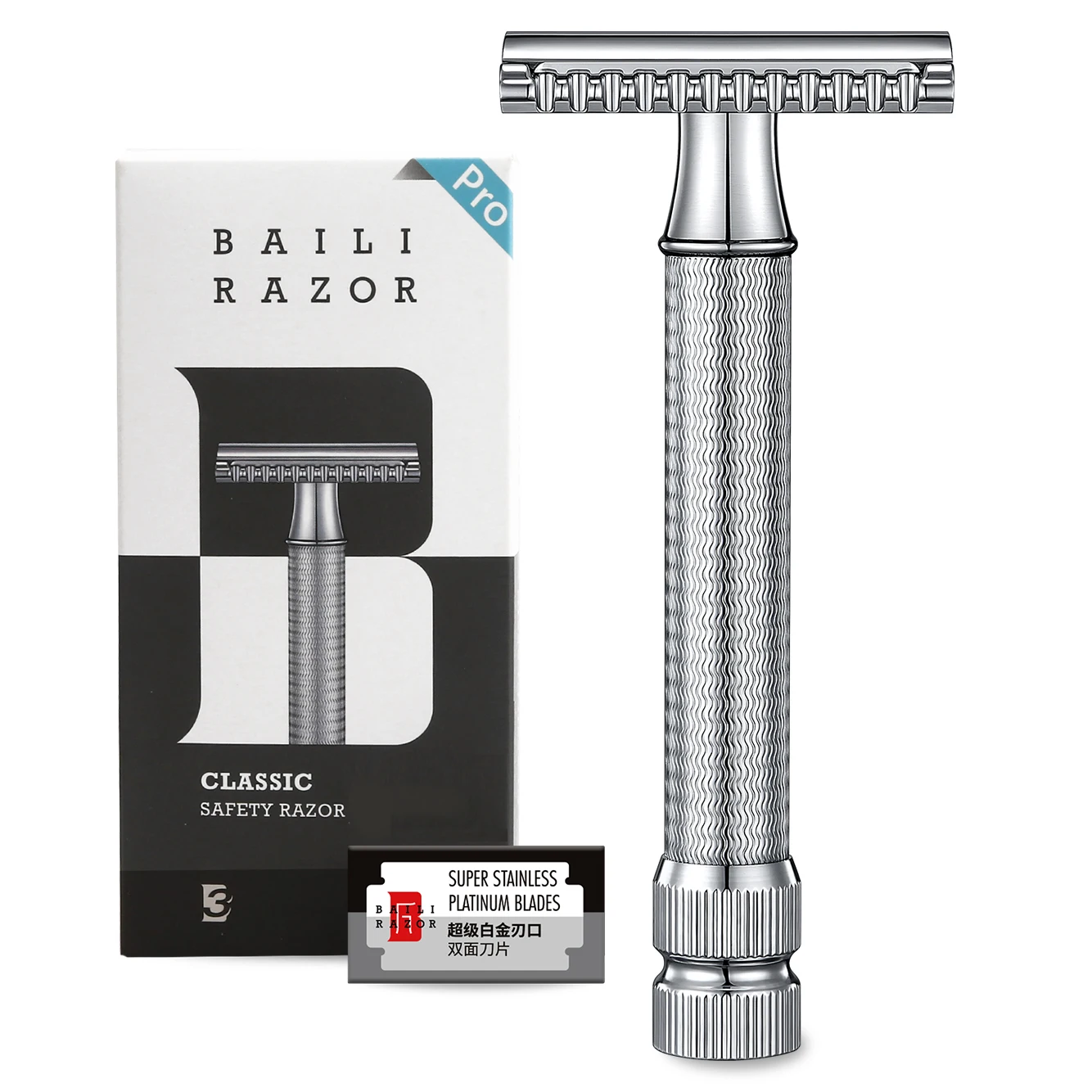 BAILI-Double-Edge-Safety-Razor-Open-Close-Comb-Stainless-Wet-Shave-for ...
