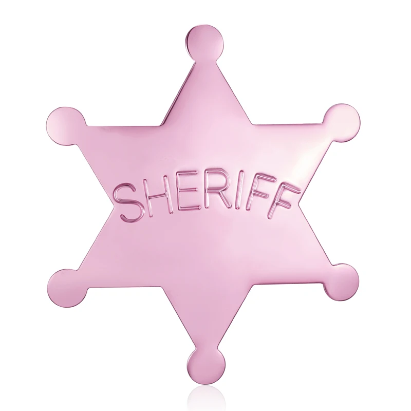 Pink Sheriff Badge