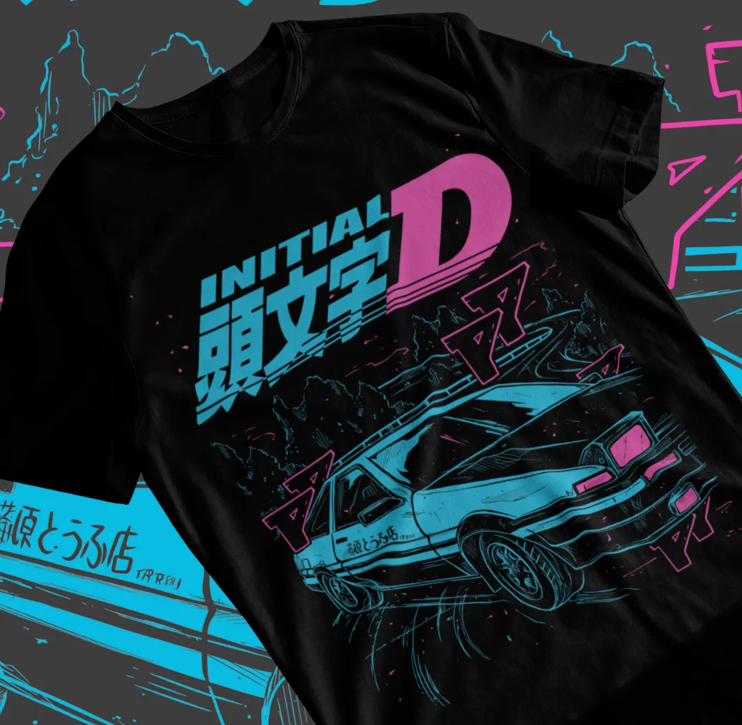 Initial-D-Itsuki-Fujiwara-T-Shirt-Anime-Manga-Movie-Unisex-Shirt-Soft ...
