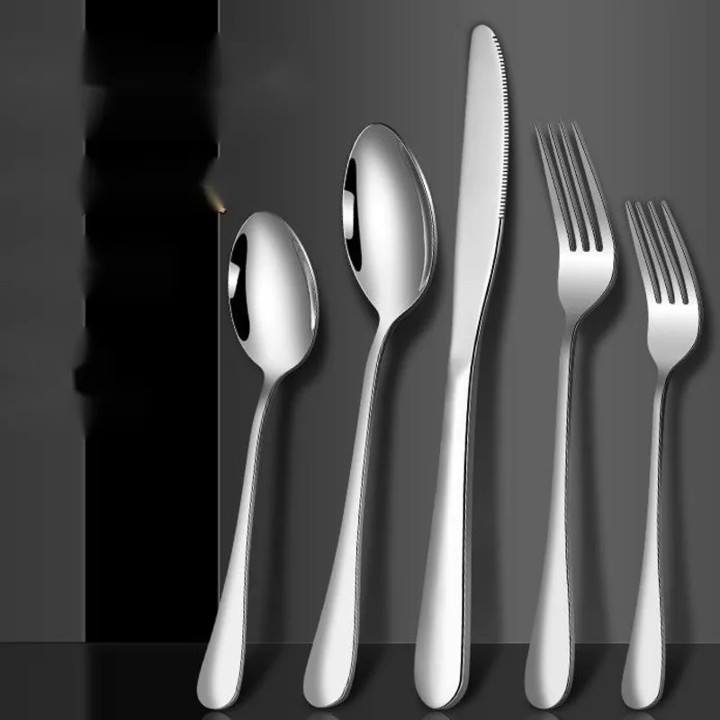 1pcs-Western-Stainless-Steel-Tableware-Cutlery-Set-Dinnerware-Clamp-Western-Tableware-Knife-Fork ...