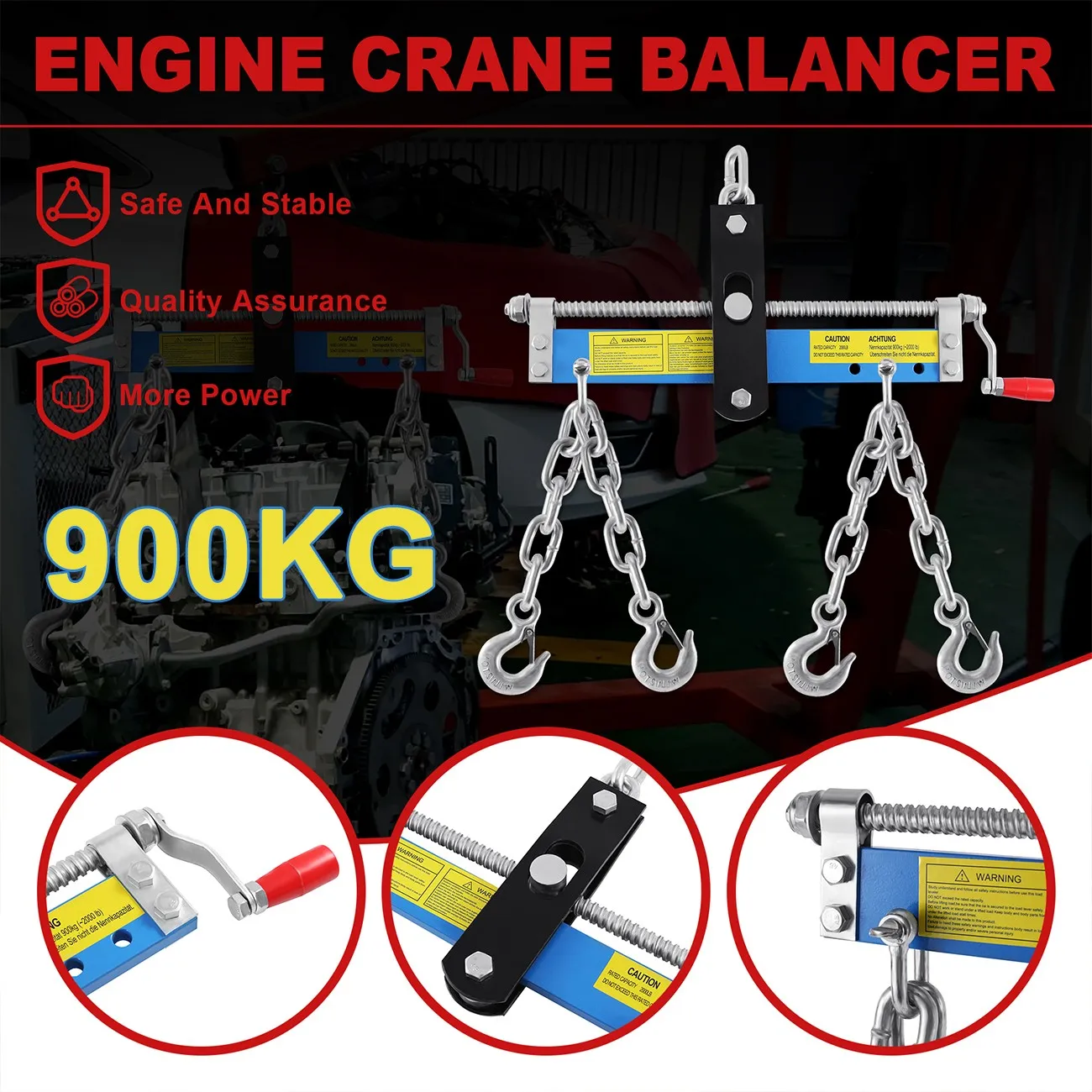 900KG-Balance-Frame-For-Automobile-Load-Leveler-Heavy-Duty-Engine-Hoist ...