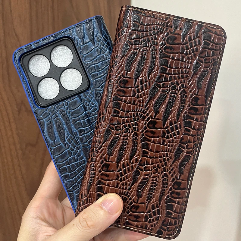 Magnetic Genuine Leather Skin Flip Wallet Phone Case Cover Book On For ...