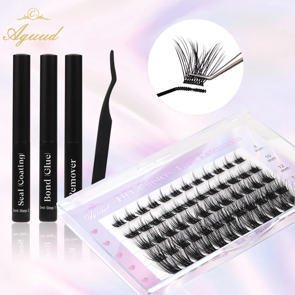 Aguud-DIY-Clusters-Eyelash-Extension-Heat-Bonded-8-10-12-14-16mm ...