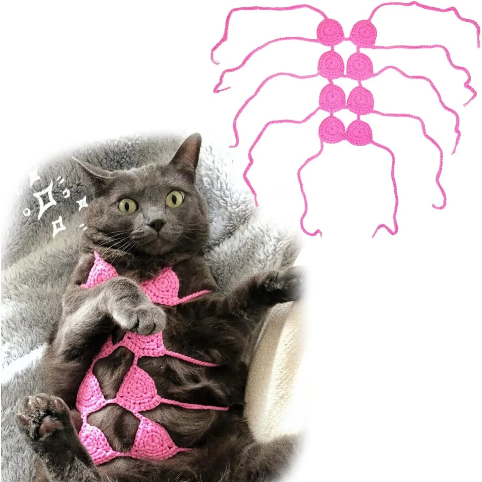 Pet-Cat-Bikini-Underwear-Pure-Hand-Knit-Cats-Clothing-Fun-Pet-Clothes ...