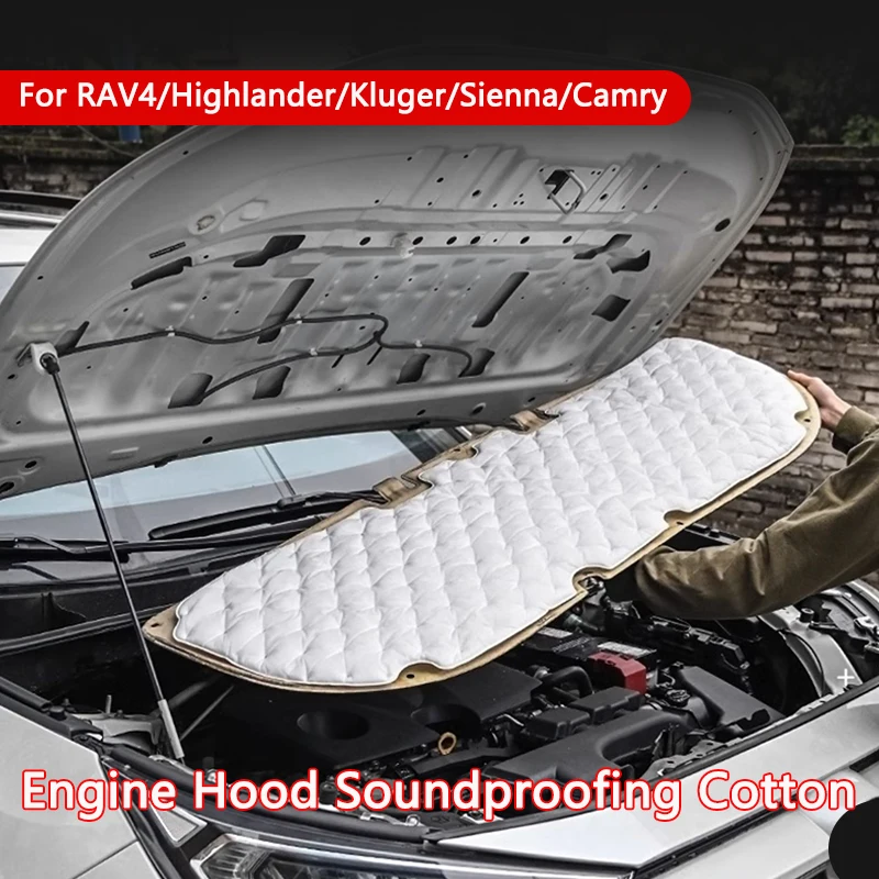 Car-Engine-Hood-Sound-Insulation-Pad-Soundproof-Mat-Cotton-Cover-Trim ...