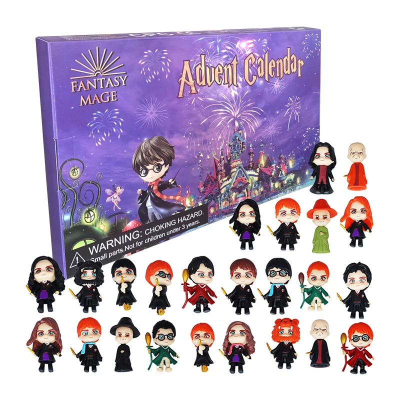 Calendario de Adviento 24 piezas/caja Calendario de Adviento Figuras de ...
