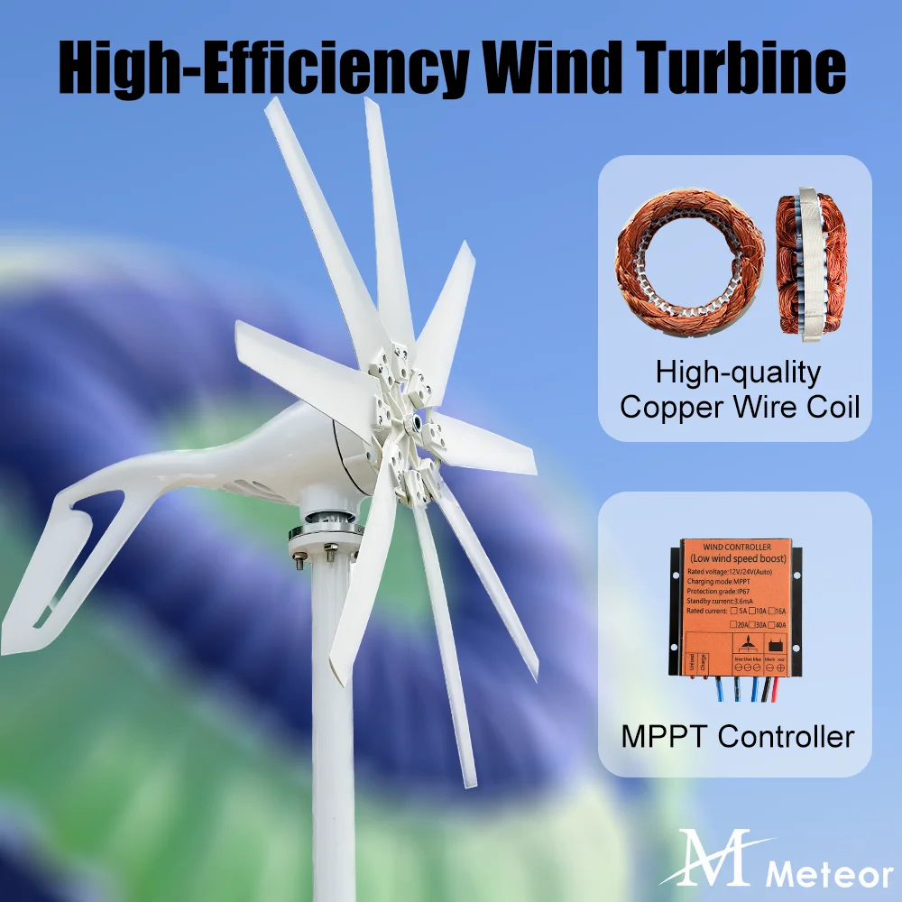 High-Efficiency-1000w-Wind-Turbine-Generator-12v-24v-48v-With-MPPT ...