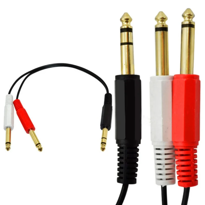 1/4 inch Insert Cable 1/4 TRS Sto to Dual 1/4 TS Mono Y-Splitter Sto ...