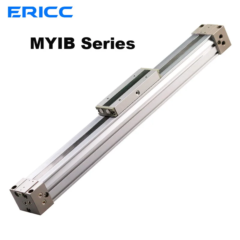 SMC type Mechanically combined sliding table with guide rail rodless ...