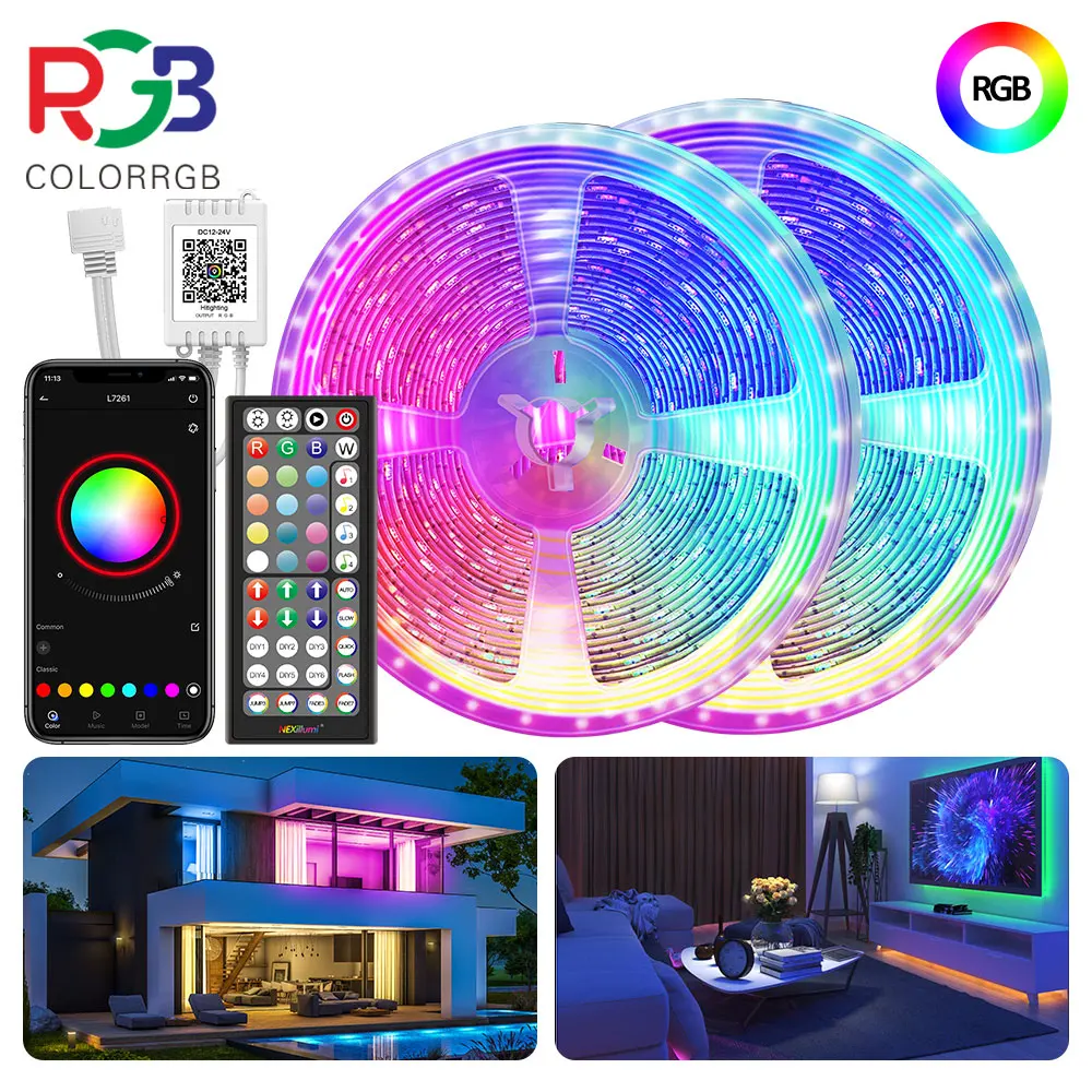 Led-Strip-Lights-30M-Bluetooth-Smart-App-Music-Sync-Color-Changing-RGB ...