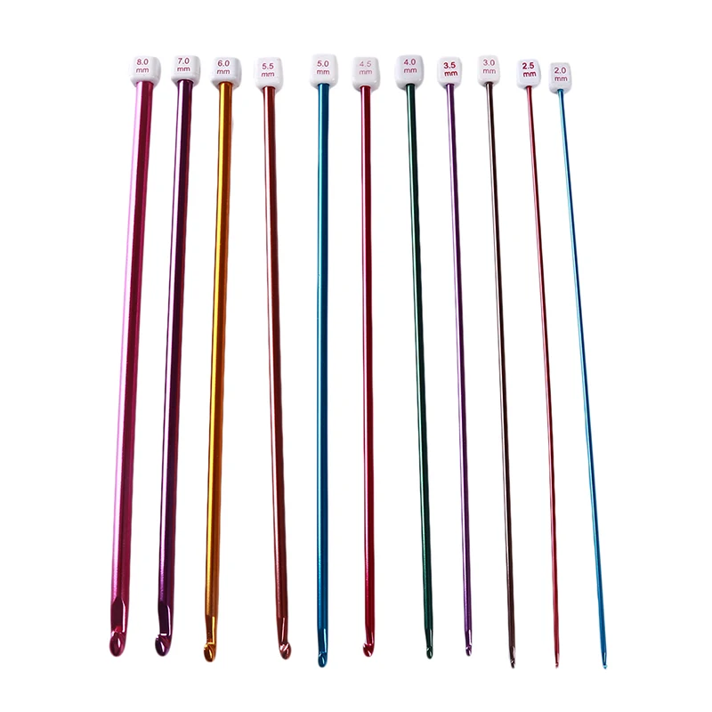 11pcs-Set-Crochet-Set-Hooks-Needles-Knitting-Hooks-2-8mmYarn-Needle ...