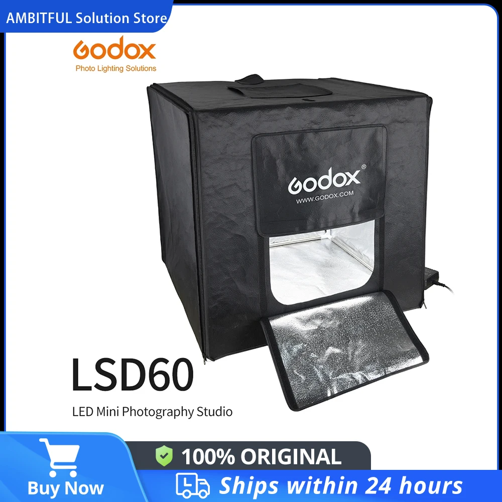 Godox-LSD60-tenda-lampu-Softbox-tenda-cahaya-LED-foto-Studio-60-60cm ...