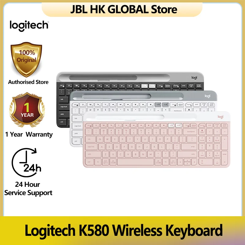 Logitech-100-Original-K580-Wireless-Bluetooth-Keyboard-Silent-Ultra ...