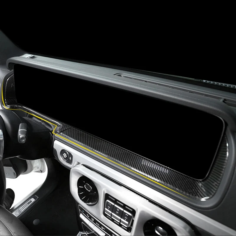 Real-Carbon-Fiber-Interior-Dashboard-Panel-Cover-Trims-for-Mercedes ...