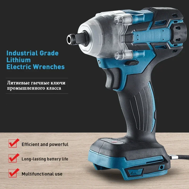 Brushless-Cordless-Electric-Impact-Wrench-Rechargeable-1-2-inch-Wrench ...