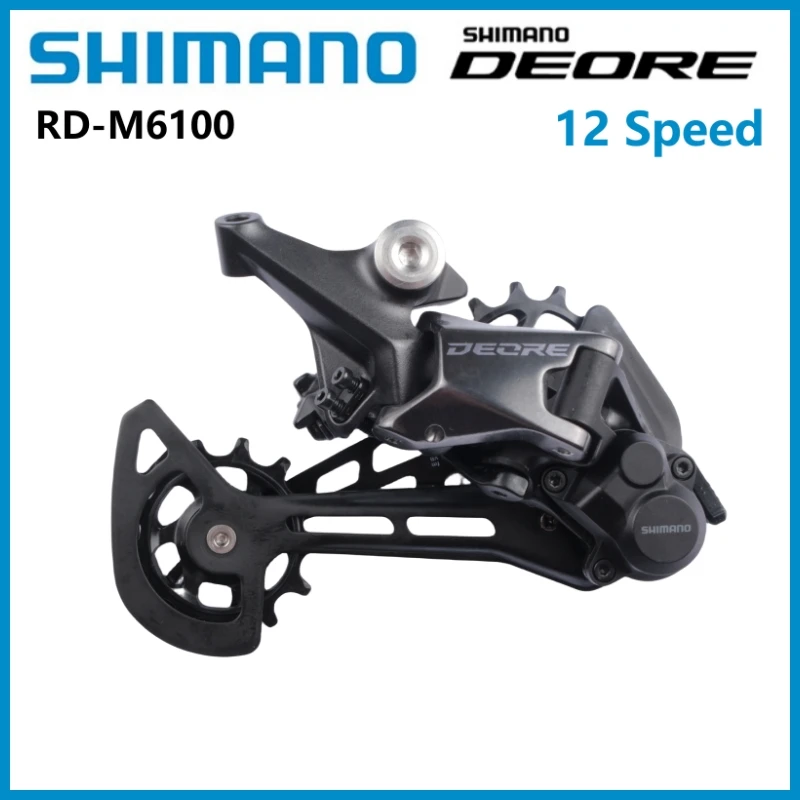 Shimano Deore M6100 Series RD-M6100-SGS Rear Derailleur 12 Speed For Mountain Bike Bicycle ...