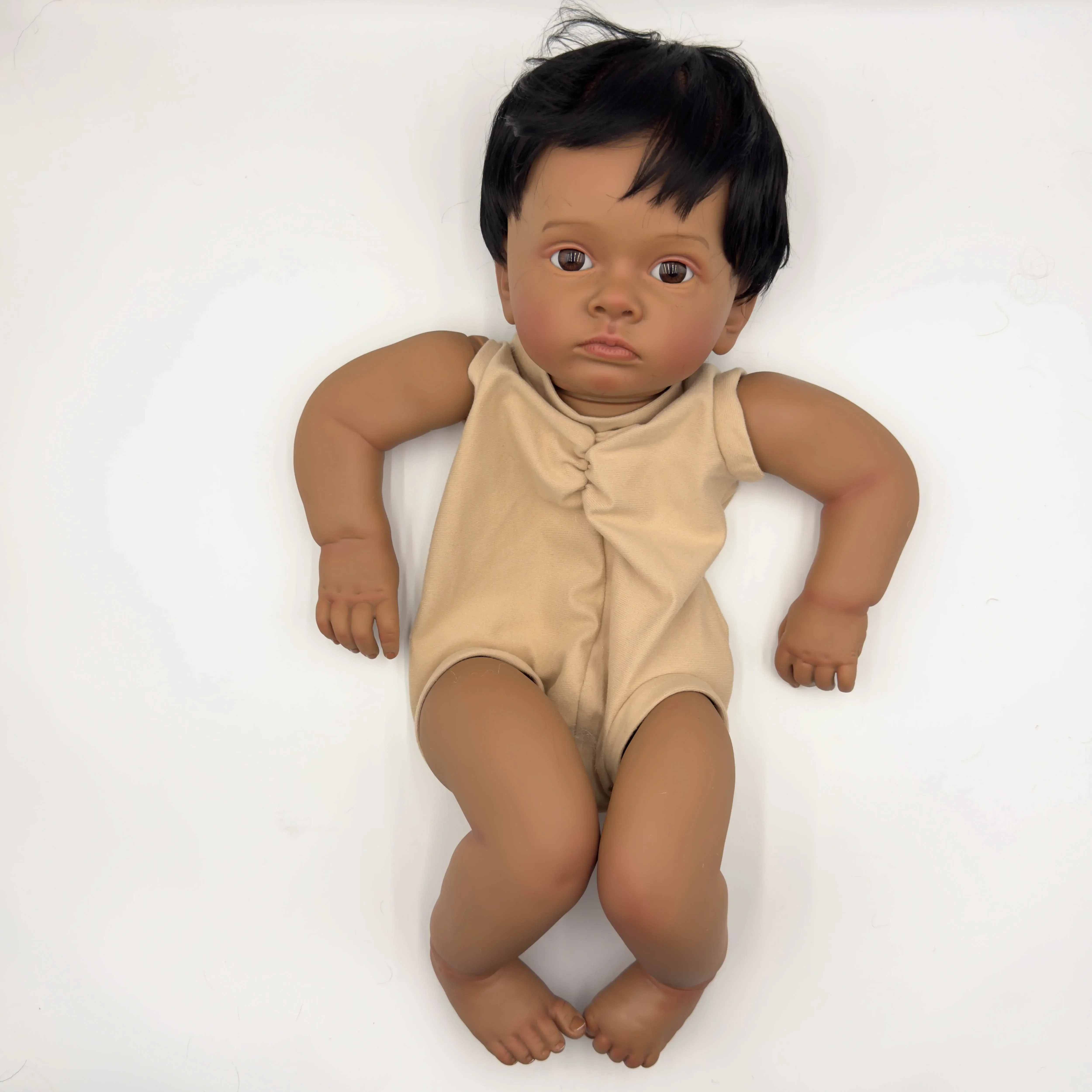 NPK-24inch-Tutti-Dark-Brown-Skin-Lifelike-Unfinished-Reborn-Doll-Kit ...