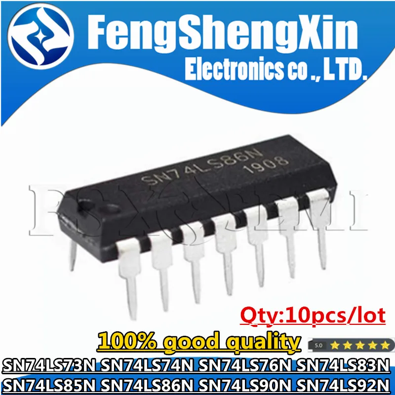 10PCS-HD74LS86P-DIP-SN74LS86N-DIP-14-74LS86-SN74LS73N-SN74LS76N ...