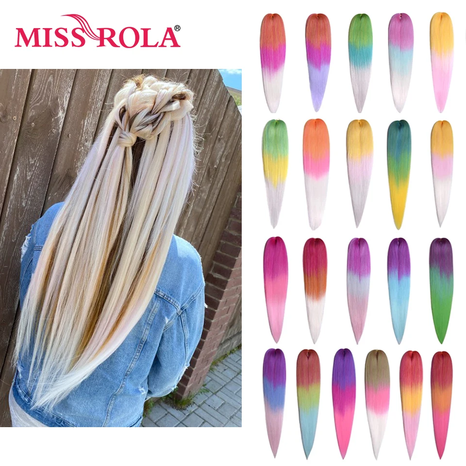Miss Rola Synthetic 30 Inch 100g Kanekalon Hair Braid Yaki Straight Pre ...