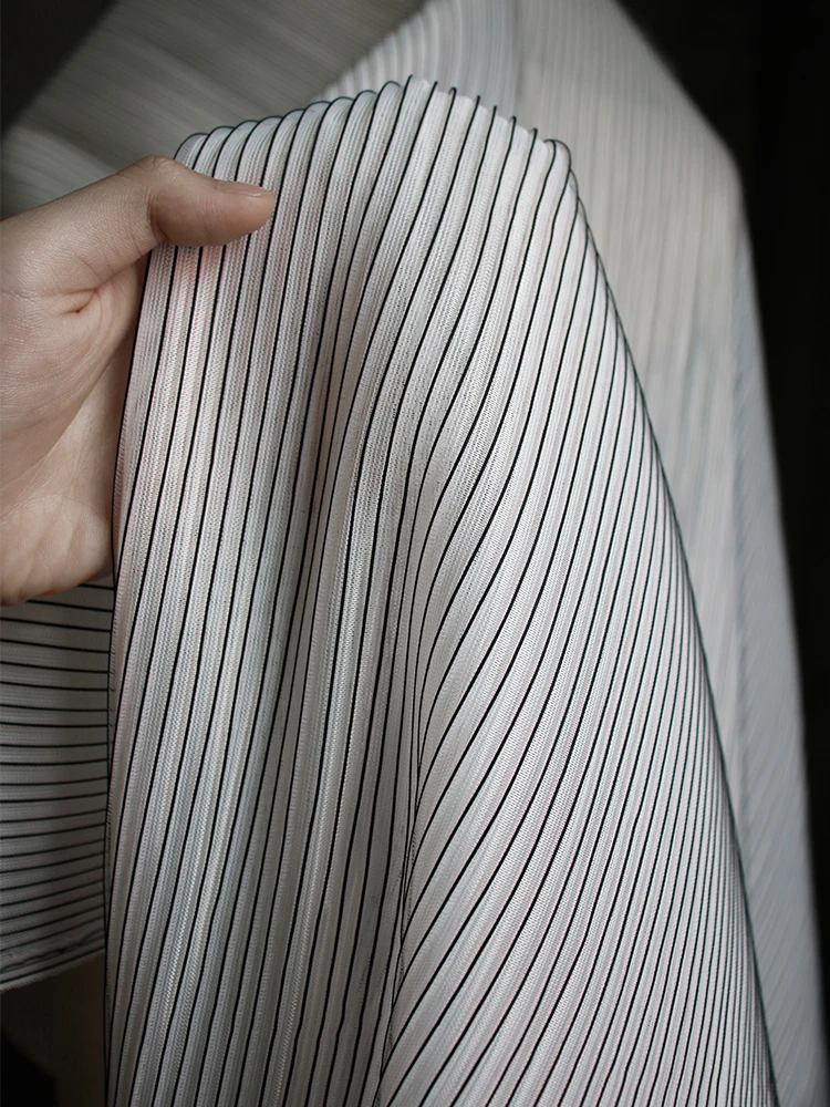 Three-dimensional-Stripes-Textured-Fabric-High-grade-Air-Layer ...