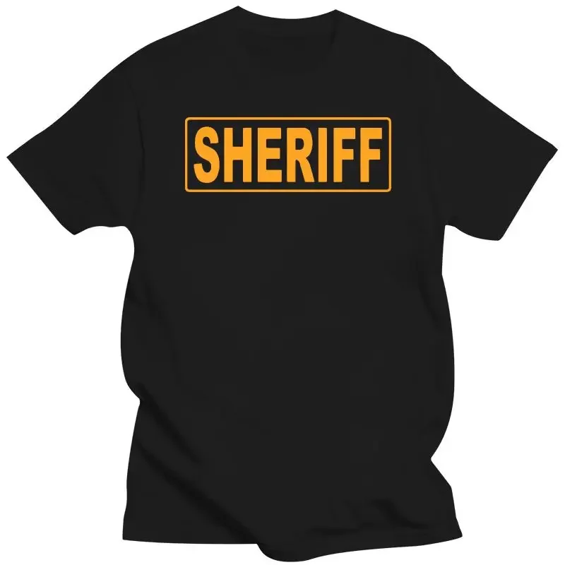 Mens-Clothing-Fashion-Casual-Men-Cotton-T-Shirt-Sheriff-Officer-T-Shirt ...