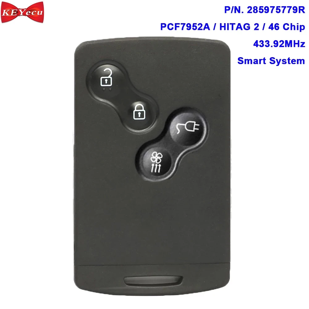 KEYECU-285975779R-Smart-Keyless-Remote-Key-Fob-for-Renault-Zoe-Megane-3 ...