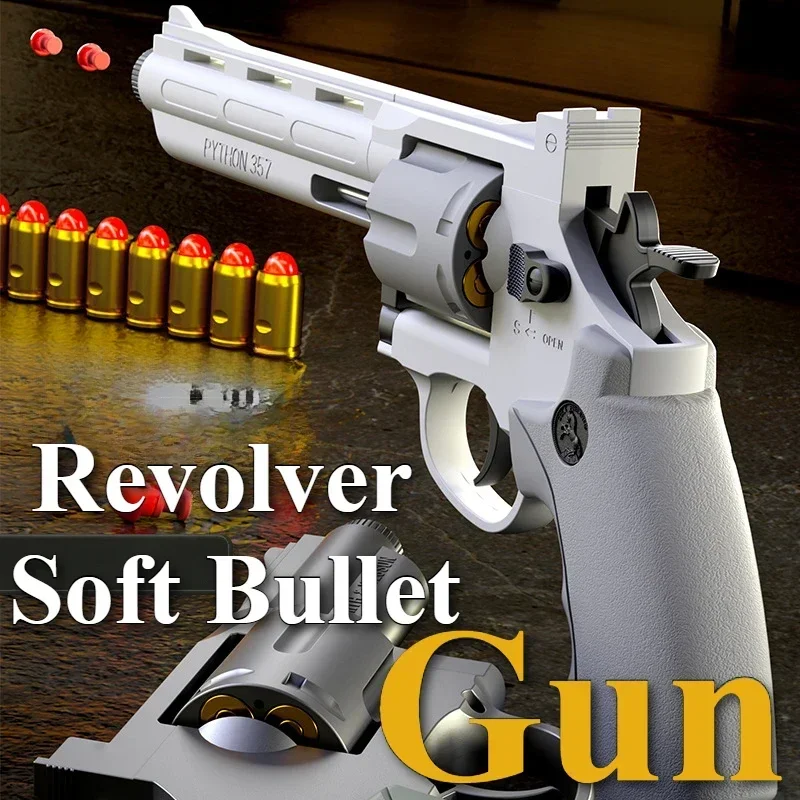 ZP5 357 Revolver Launcher Pistol EVA Soft Dart Bullet Toy Gun Airsoft ...