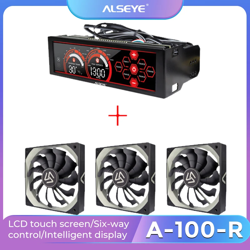 Alseye Fan Controller And Pwm 120mm Fan Kit 3/4pin 12v 2000rpm Radiator ...