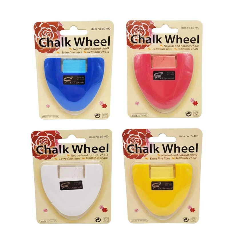 DIY Sewing Parts Chalk Wheel Three Colours --- Rosy red / Yellow / Blue ...