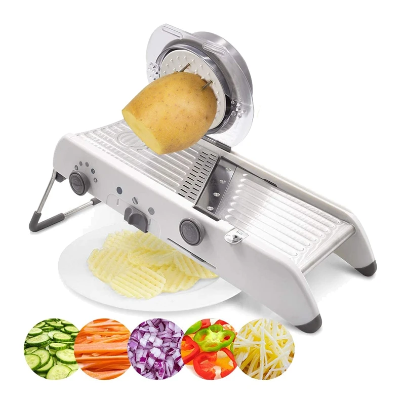 6 In 1 Verstelbare Snijmachine Roestvrij Staal Handmatige Raspen ...