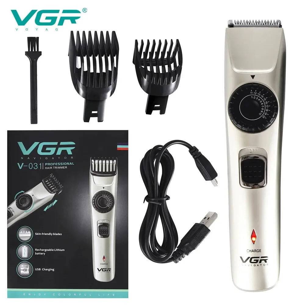 VGR-Self-clipper-Electric-Clipper-Rechargeable-Men-s-Beard-Trimmer ...
