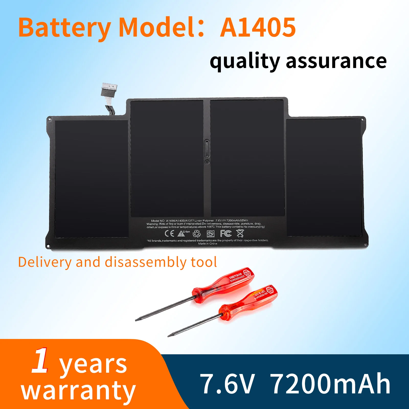 BVBH NEW Laptop Battery For Apple Macbook Air 13 Inch A1369 2010 2011 ...