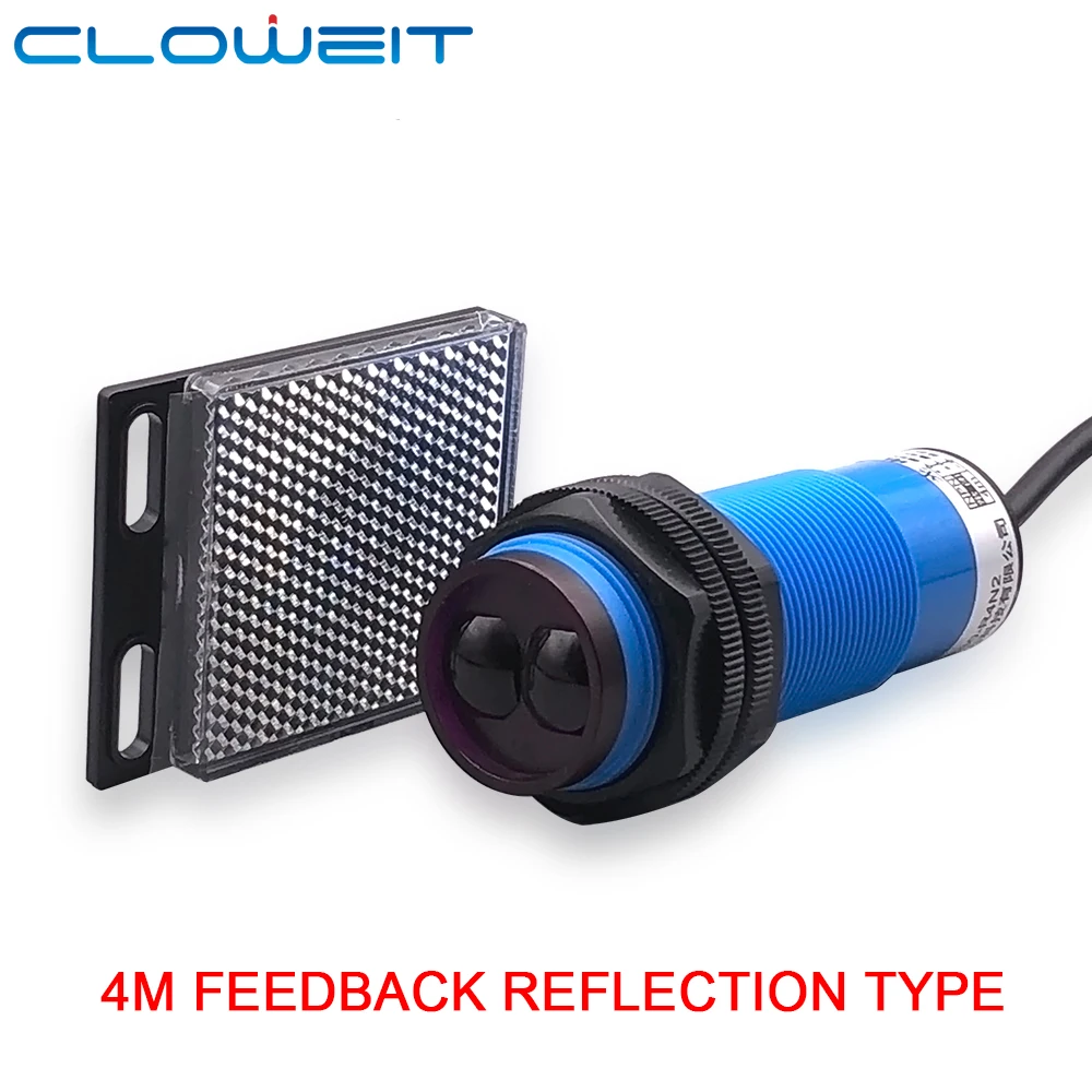 M30 4m Retro-reflective Detecting Optical Photo Electric Proximity ...
