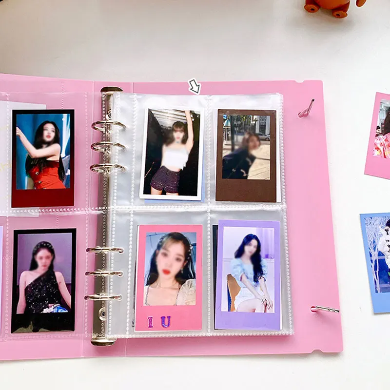 ALBUM PHOTO,7--classeur A5 pour Album Photo, porte cartes autocollant ...