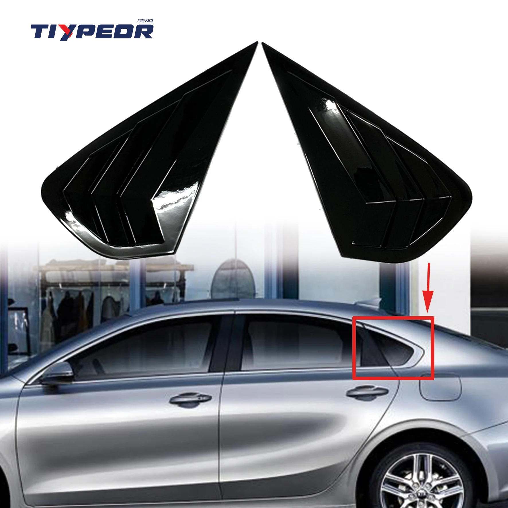 Car-Sport-Style-Rear-Side-Window-Louvers-For-Kia-K3-2019-2020-2021 ...