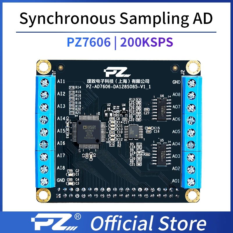 Puzhi PZ7606 ADDA Module AD7606 FPGA Extension Board Synchronous Sampling| | - AliExpress